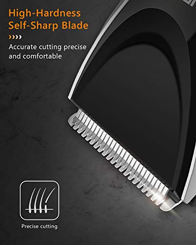 Waterproof Cordless Beard Trimmer Hair Clippers for Men,All-In-One Professional Beard Trimmer for Men with 39 Adjustable Cutting Lengths, Hair Trimmer with Lithium Battery, USB Charge(Sliver)