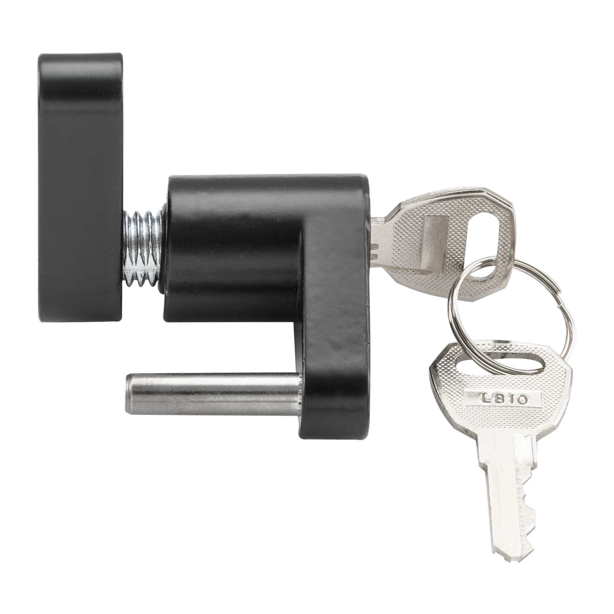 TOPSKY Trailer Hitch Coupler Lock Pin Dia1/4 in, 3/4 in Pin Diameter Zinc Alloy Coupler Lock for Security Full Protection Towing Power Hauling with Two Flat Key