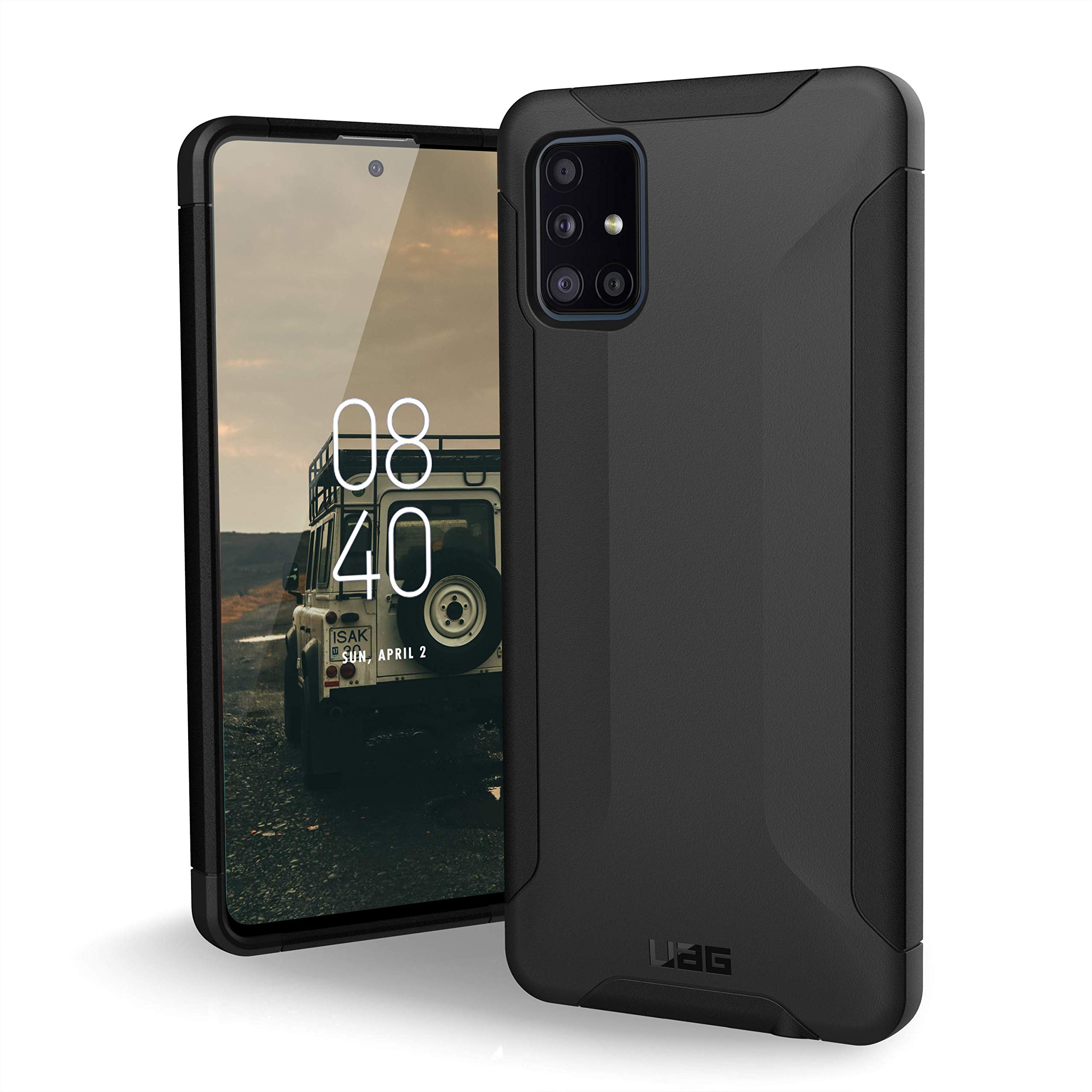 URBAN ARMOR GEAR UAG Designed for Samsung Galaxy A51 5G (SM-A516) Case Scout [Black] Rugged Feather-Light Military Grade Drop Tested Protective Cover