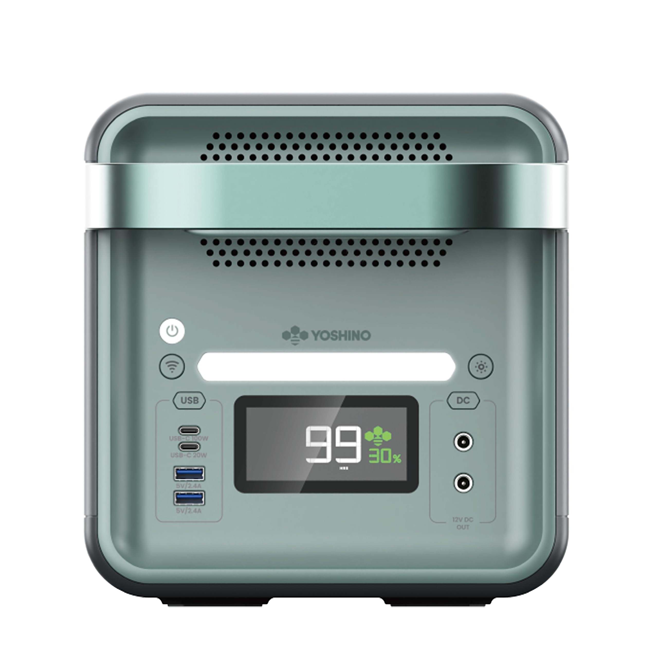 Yoshino B2000 SST True Solid-State Portable Power Station 1,326Wh, Solar Optional Generator, UPS Battery Backup, Fast Charging for Jobsite, Outdoor Camping, Vans, RV, Off Grid, Emergency Backup