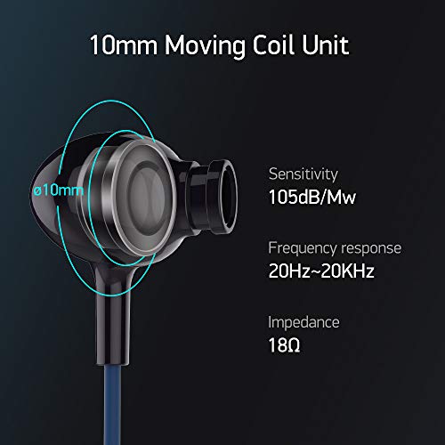 Walkercam, Underwater Swimming Headphones IPX7 Waterproof Earbuds for Swimming with 60cm Extension Cable and 6 Earplugs
