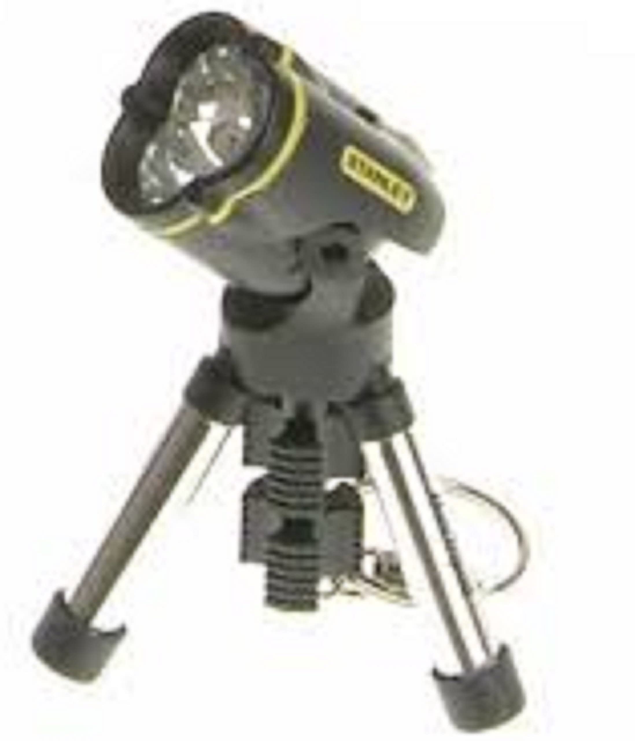 Stanley 0-95-112 Linterna MaxLife 369 LED Trípode, Black