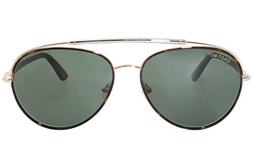 Tom Ford - FT07485952N Dark Havana Aviator Men Sunglasses - 59mm