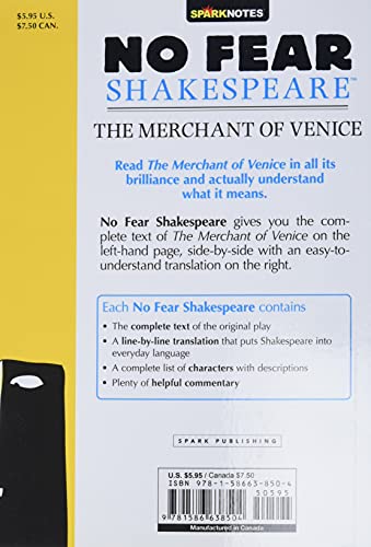 The Merchant of Venice (SparkNotes No Fear Shakespeare) (Volume 10)