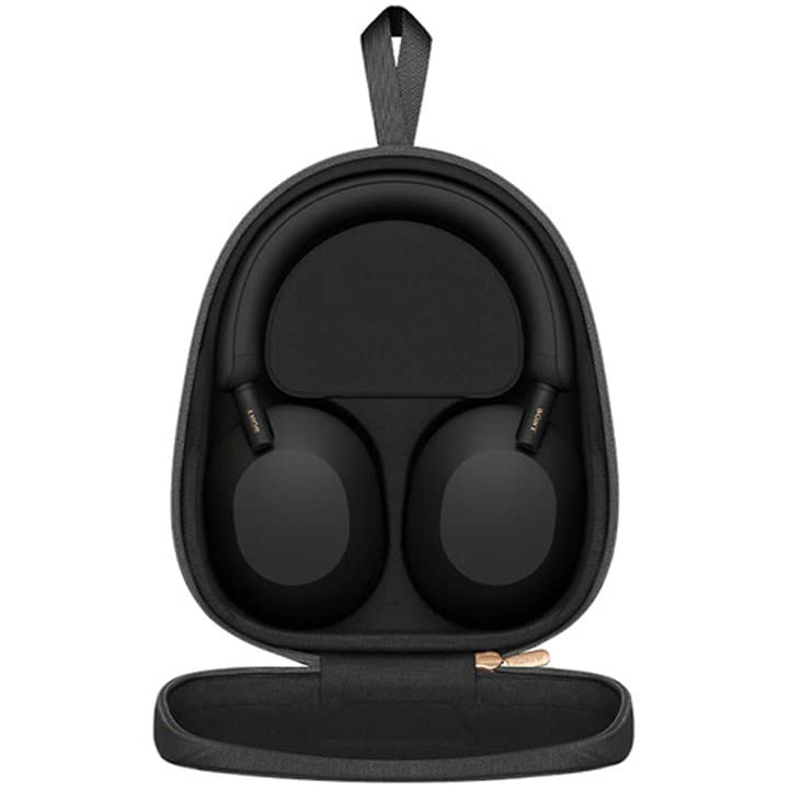 sony WH-1000XM5 Noise Canceling Wireless Over-Ear Headphones (Black) & Case
