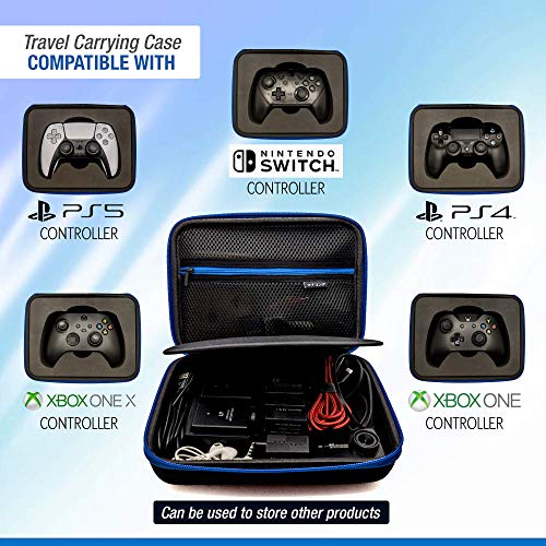 YOUNGFIT MABU KONDE Controller Carrying Case Compatible with Playstation 5/Playstation 4/Xbox One/Xbox One S/Xbox One X/Nintendo Pro Controller with Mesh Pocket, Waterproof and Anti-Shock