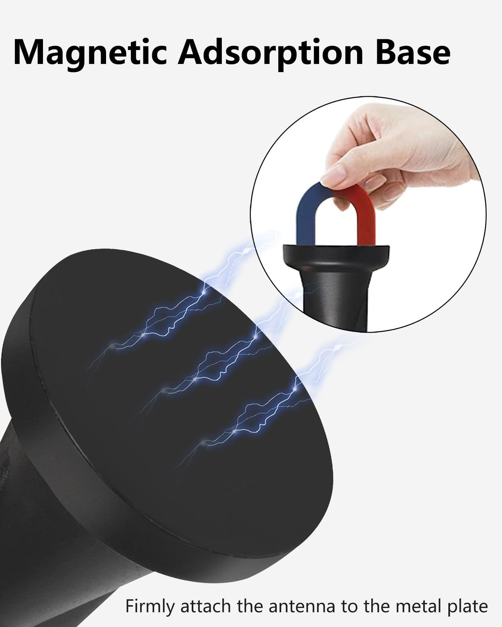 TS9 Antenna, 12dBi External 5G 4G LTE 3G GPRS GSM 600-6000MHz Male Waterproof Magnetic Base High Gain Antenna, Compatible with Netgear AT&T Nighthawk M6 MR6110 MR6500 M5 Hotspots Router(2 Pack)