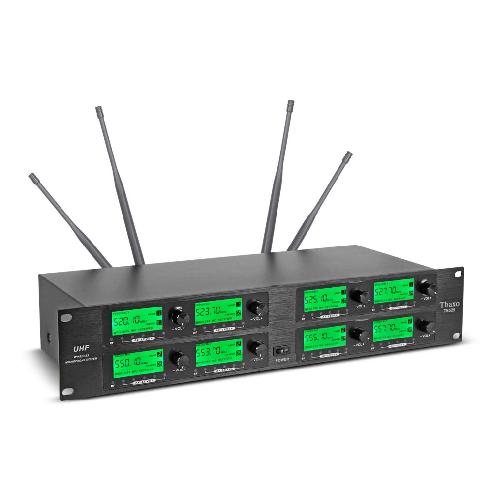 Wireless Microphone System 8 Channel Microphones UHF 8 Handheld Mic Karaoke DJ Mic 8 Whole Metal Mic Karaoke System School Church Speaking Conference Wedding Party