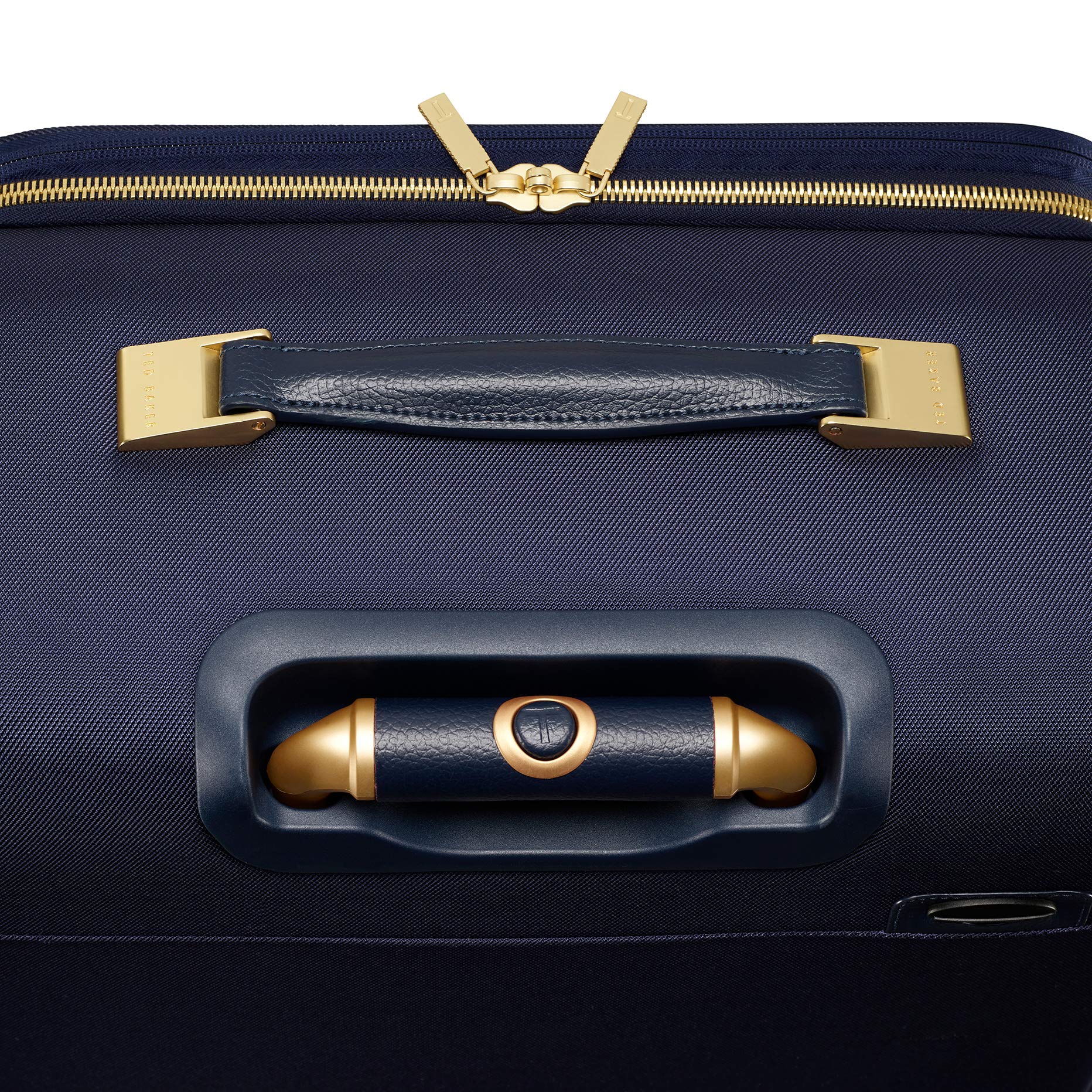 Ted Baker Albany Softside Lightweight Fashion Spinner Luggage Suitcase (Black, Holdall Bag)
