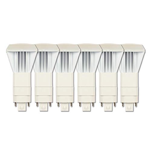 Westinghouse 5152020 9 (26-Watt Equivalent) Vertical Direct Install Dimmable 4000K G24Q/GX24Q Base (6 LED Light Bulb, 6 Count (Pack of 1), White