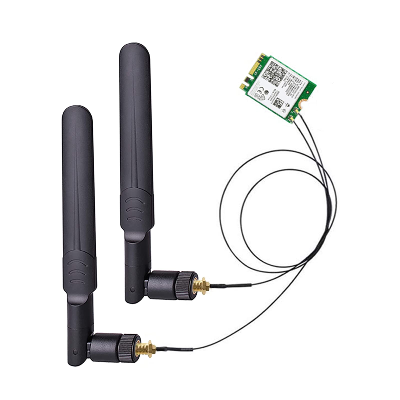Wireless-AC8265 Dual Mode AC8265 Wireless NIC Module for Jetson Nano Developer Kit M.2 NGFF WiFi Card Support 2.4GHz / 5GHz 300Mbps / 867Mbps Dual Band WiFi and Bluetooth 4.2