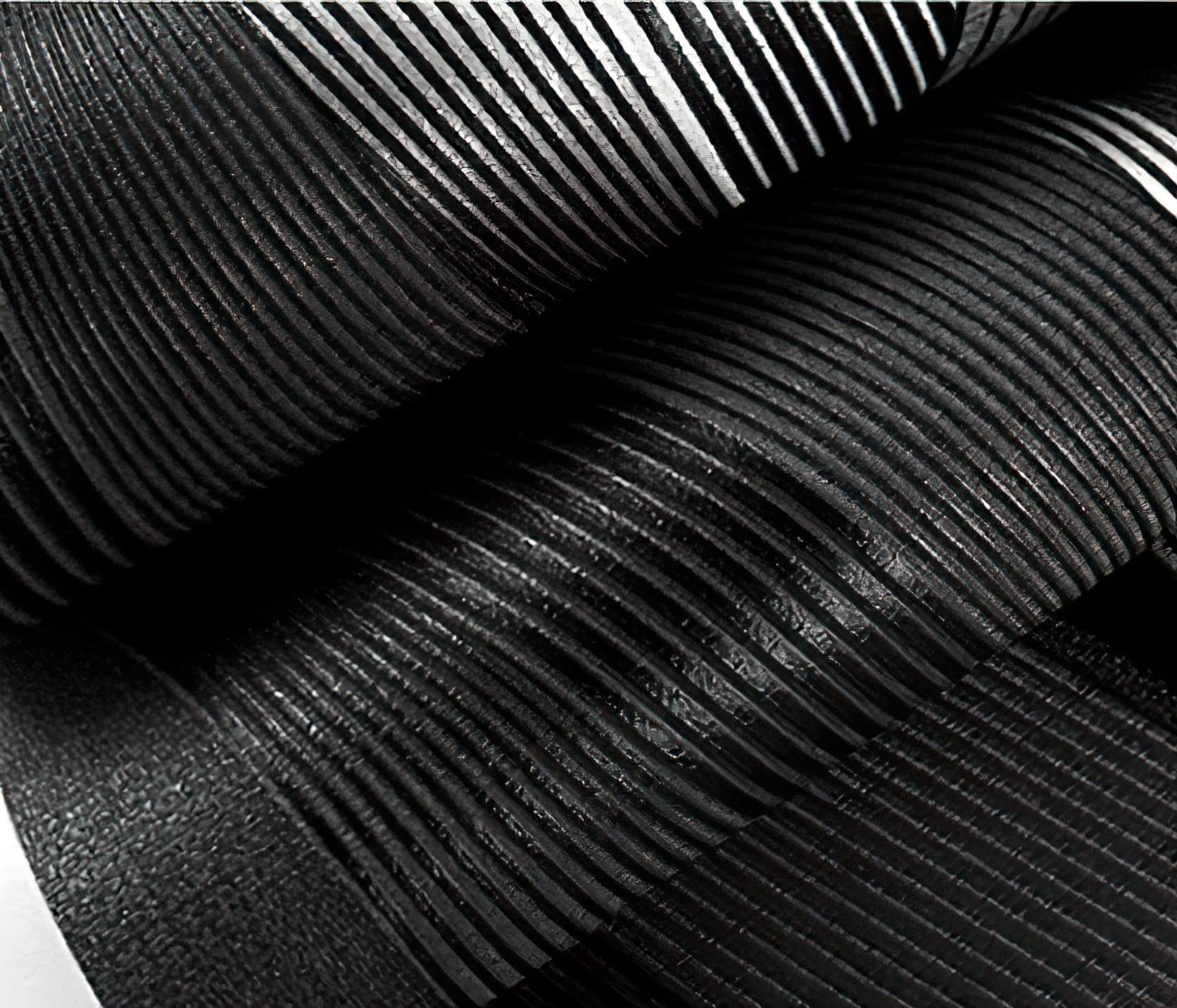 yaretzy Peel and Stick Wallpaper Black/White 3D Wave Stripe Wallpaper Removable Sticky Self Adhesive Wallpaper 20.8inch x 9.8ft