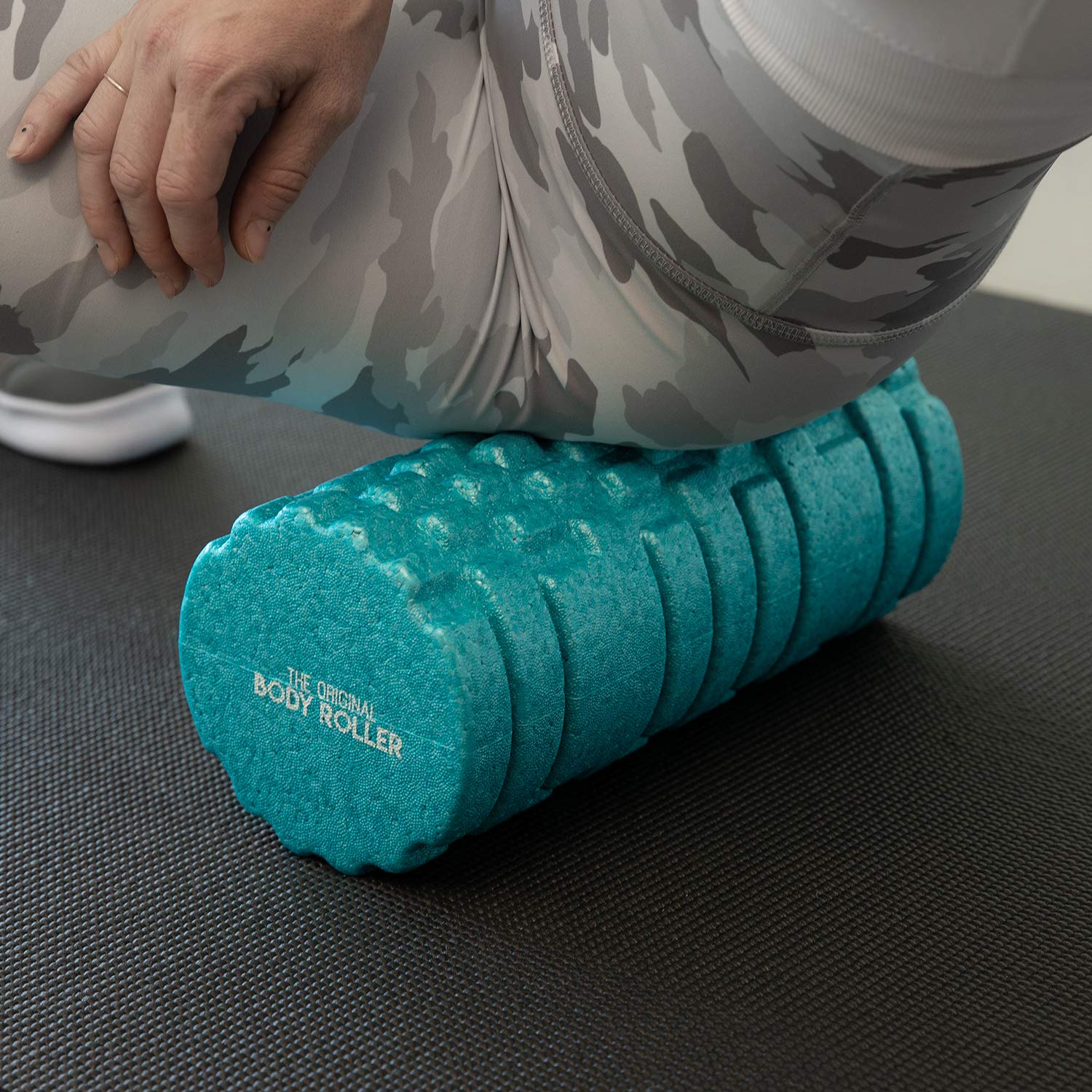 The Original Body Roller - High Density Foam Roller Massager for Deep Tissue Massage of The Back and Leg Muscles - Self Myofascial Release of Painful Trigger Point Muscle Adhesions - 13" Turquoise