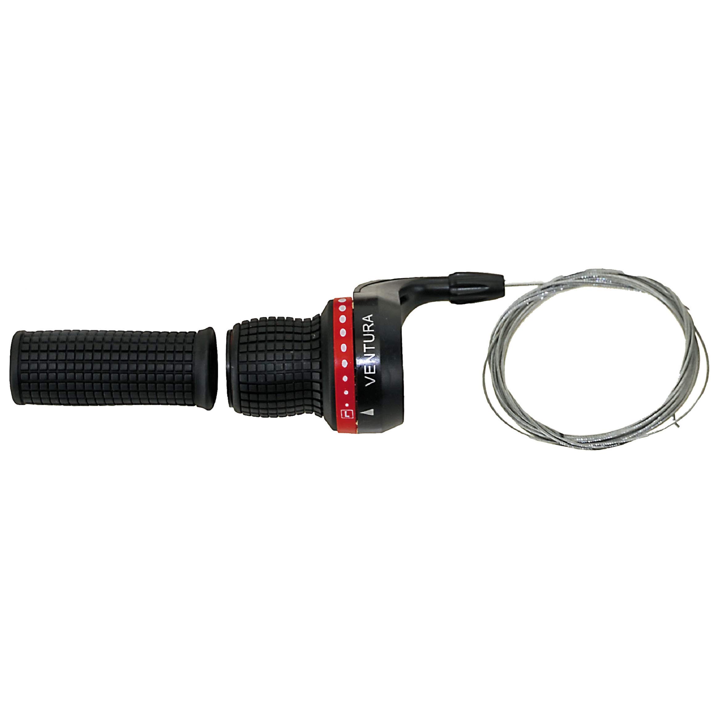 Ventura Bicycle Twist Shifter 3 X 6 Speed (Pair), Black