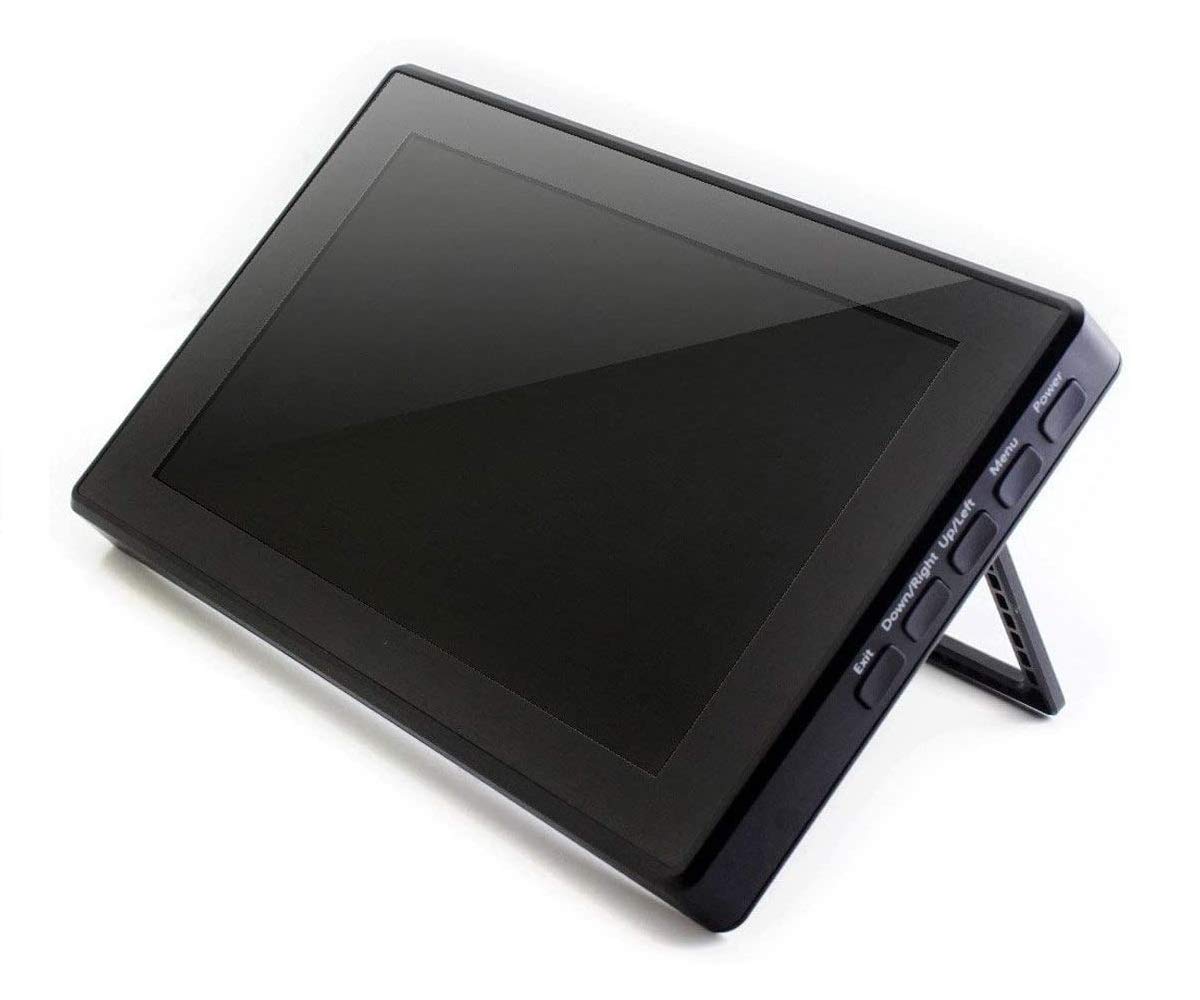 waveshare 7inch HDMI LCD (H) (with case) 1024x600 for Raspberry Pi IPS Display Capacitive Touch Screen Monitor with Toughened Glass Cover Case for Raspberry Pi 4/3/2/1 B B+ A+/Jetson Nano/Windows 10