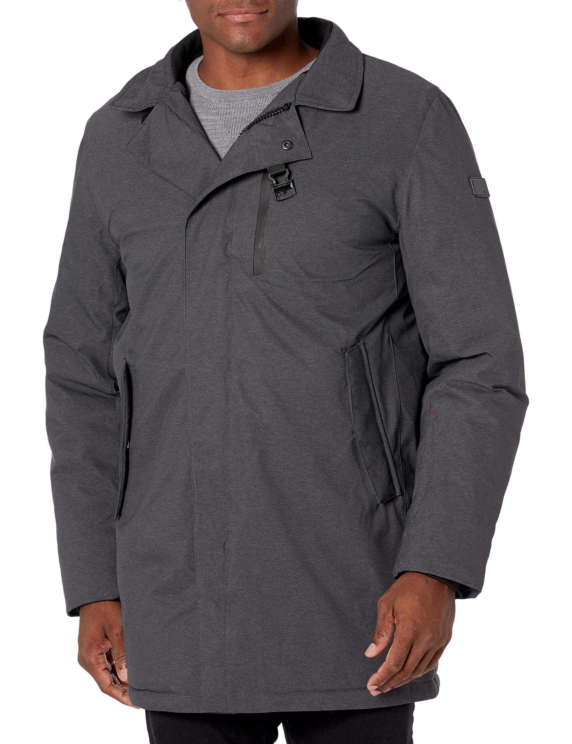 TUMI Men's Business Preferred Tech Mac, Charcoal Melange, XX-Large