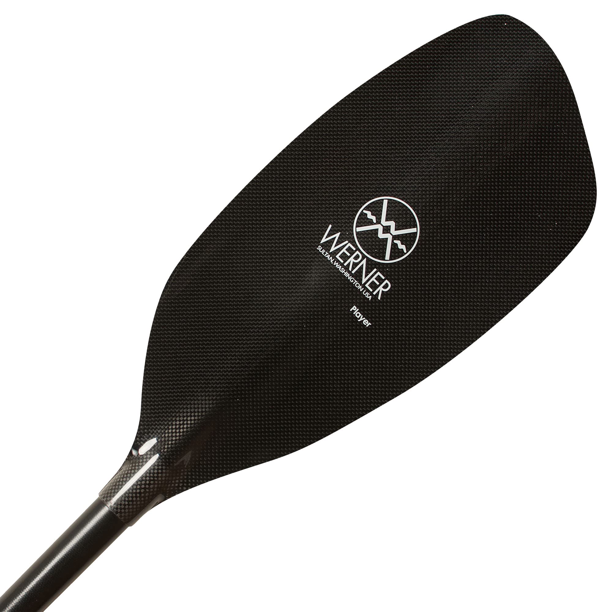 Werner Player Carbon Straight Shaft Whitewater Kayak Paddle-197cm
