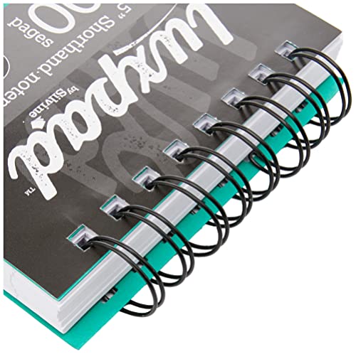 Silvine Luxpad 8x5 Spiral Reporters Notepad with 200 Feint Ruled Pages and Durable Pressboard Covers. [Pack of 6]
