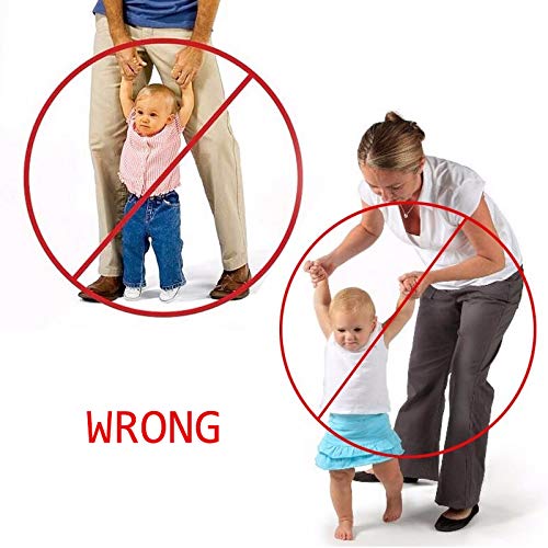 V-Shine Baby Walker, Handheld Kids Walker Harness, Breathable Adjustable Detachable Baby Walker Protective Belt, Safe Standing & Walk Tool-Help Baby Keep Balance Walk for 7-24 Month Old (Pink)