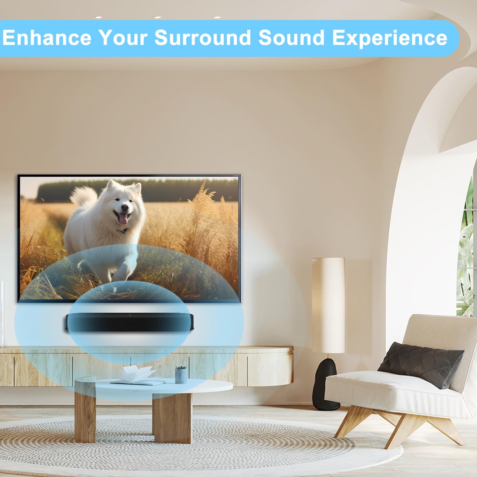 Soundbar Mount for Sonos Beam Wall Mount for Sonos Beam Gen 2 & Gen 1 Smart TV Sound Bar with Hardware kit, Black