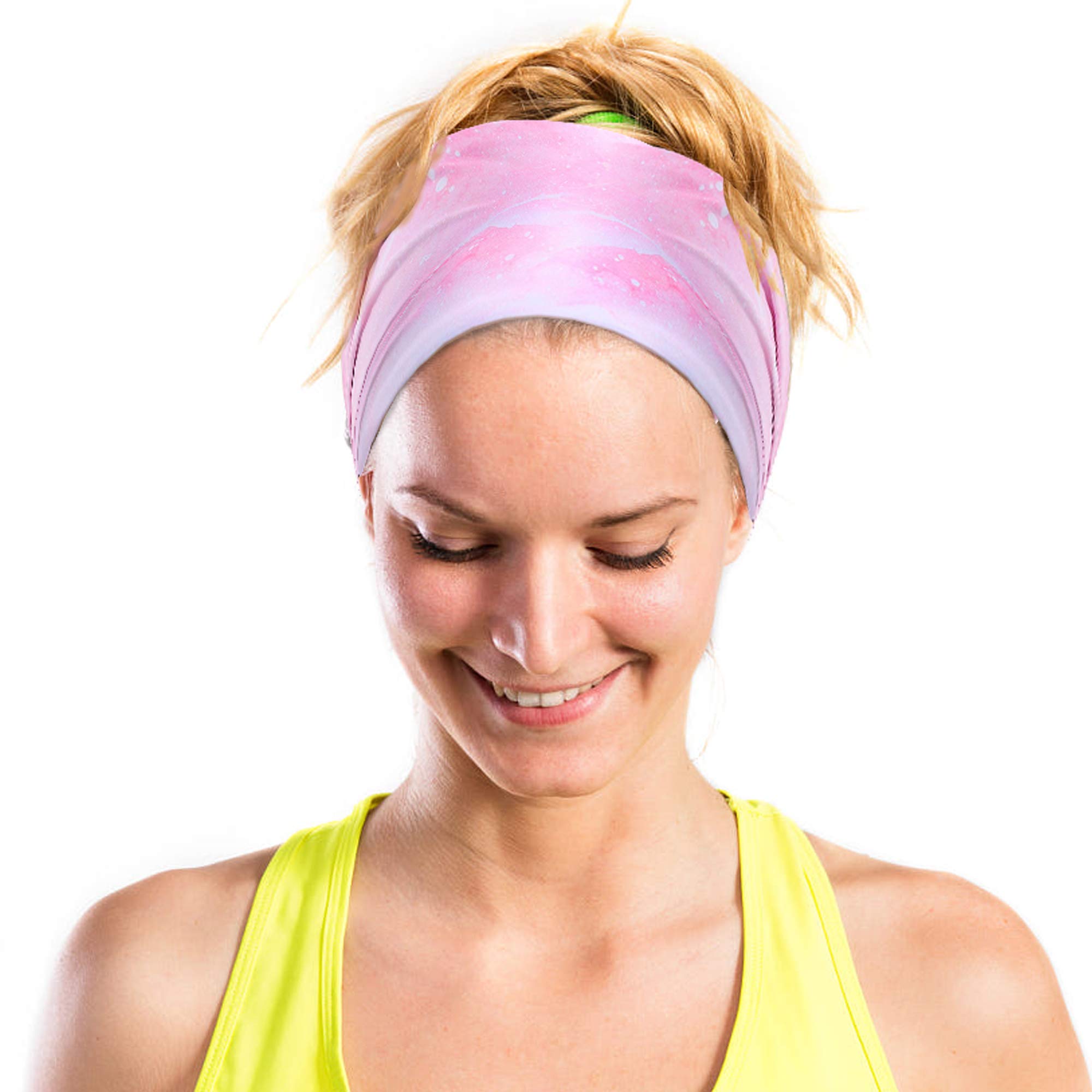 Zollen Headbands for Women, Elastic Sweat Bands Non Slip, Moisture Wicking & Quick Dry for Yoga, Work Outs,Sport Activities
