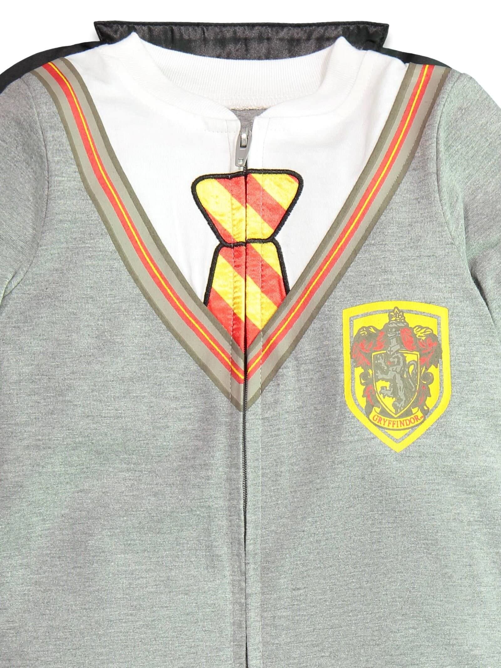 WARNER BROS. Harry Potter Infant Baby Boys Zip Up Cosplay Costume Coverall and Cape Gryffindor 24 Months