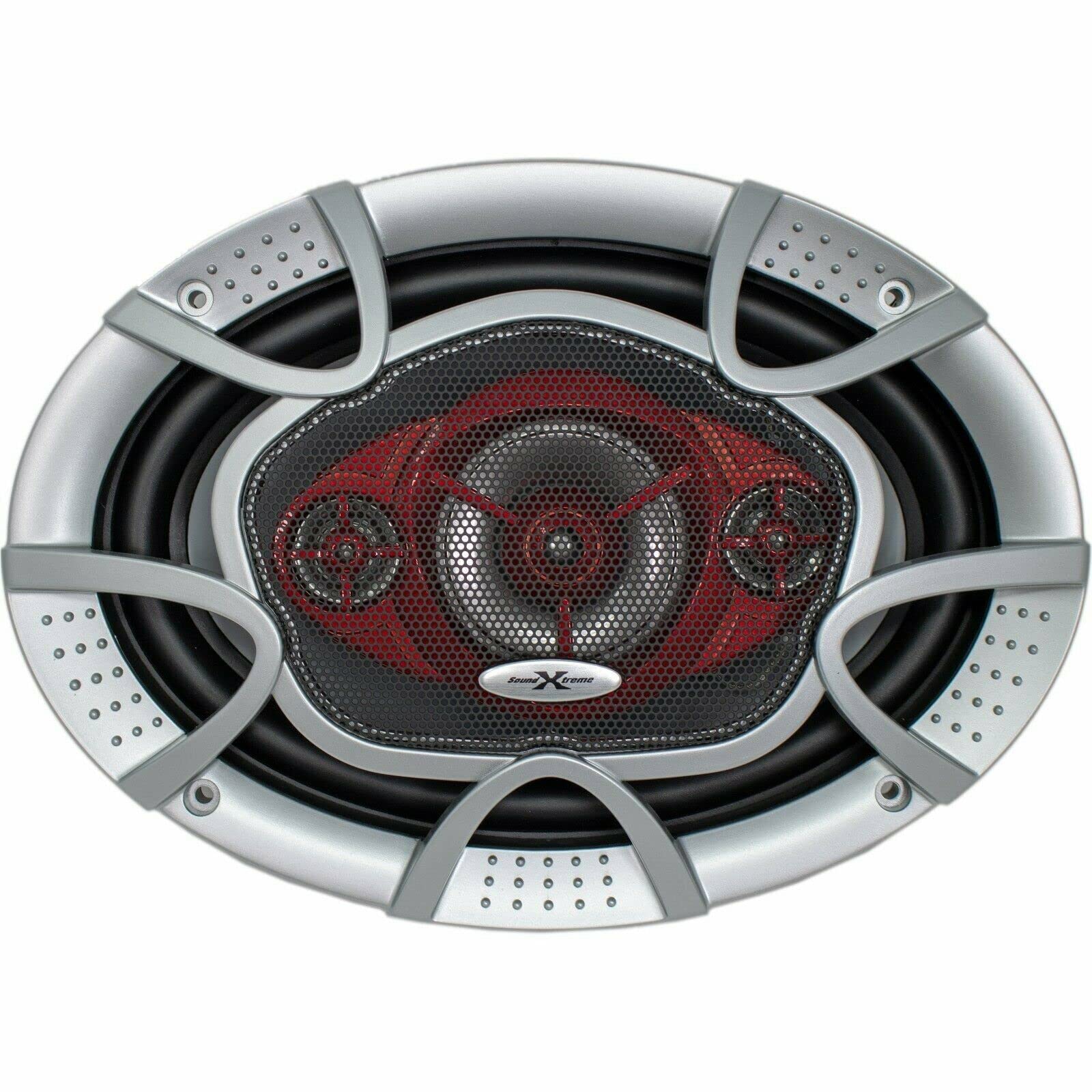 SoundXtreme 6x9 4-Way 520W Car Stereo Speaker w/ 2X Audiotek 6x9 Car Truck Van Speaker Box