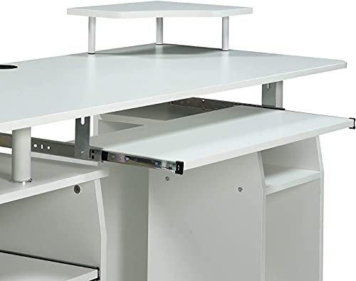 Yliping Classic Design, Computer Desk, Wooden Place Office Desk, 47"x 21"x 33" Computer Desk with Drawer and Keyboard Tray Desk Home Computer