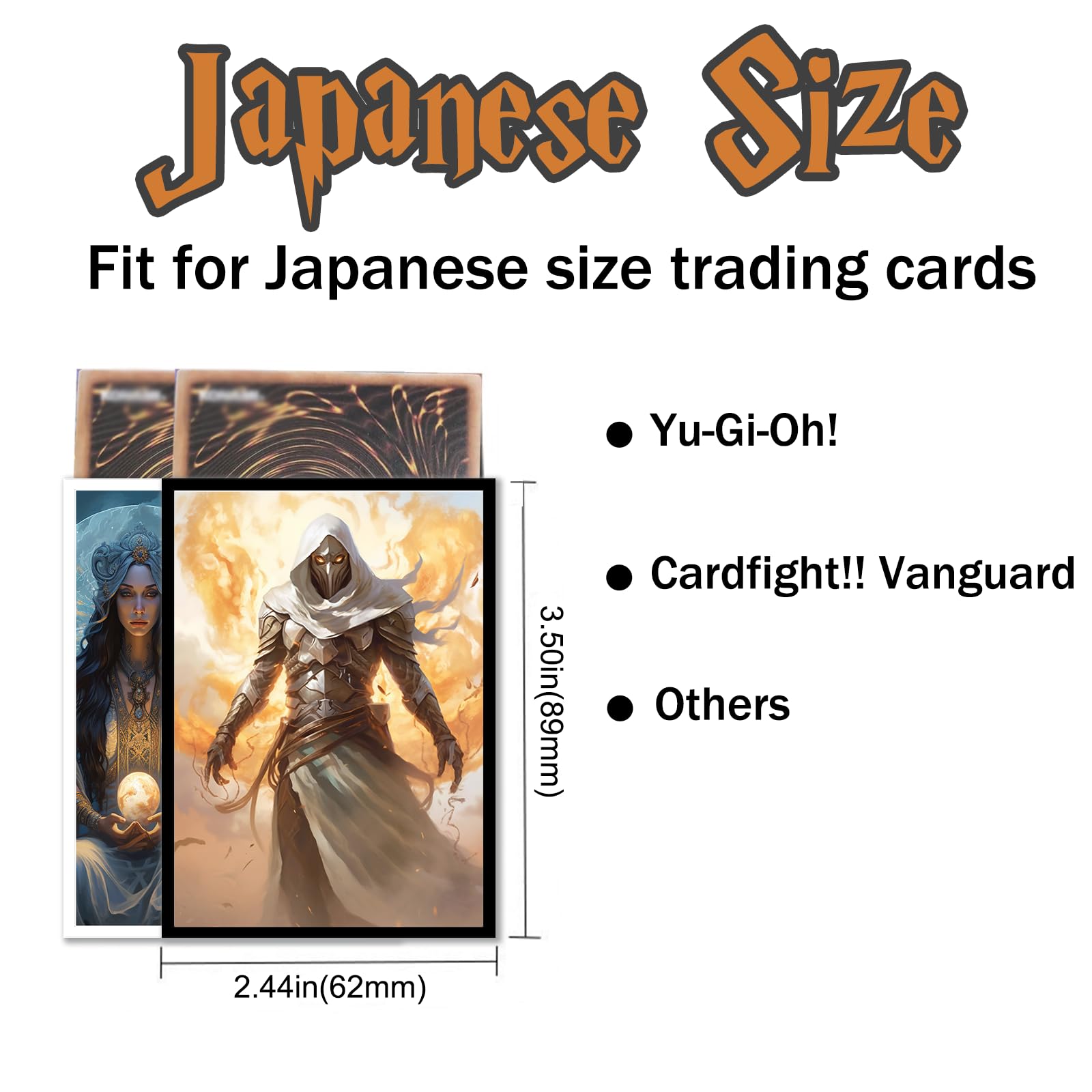 VEHASAYO Custom Card Sleeves, Make Your Own Trading Collectible Card Protecter, Compatible with Yugioh & Magic The Gathering Cards – MTG, TCG, OCG