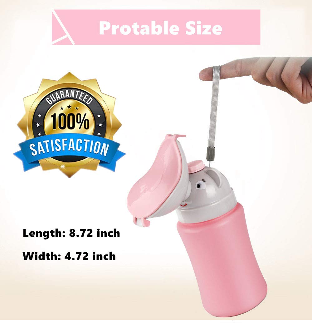 Tocypho Upgrade Portable Emergency Urinal Potty Toilet Pee Training Cup for Baby Child Girl Used for Kid Potty Pee Training and Camping Car Travel