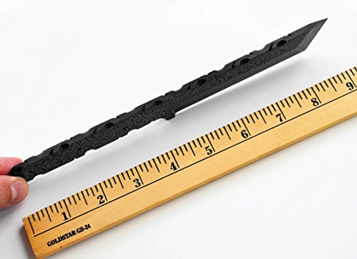 Whole Earth Supply Damascus High Carbon Steel Tanto Hunting Blank Blade Knife Knives Japanese Samurai Custom Making
