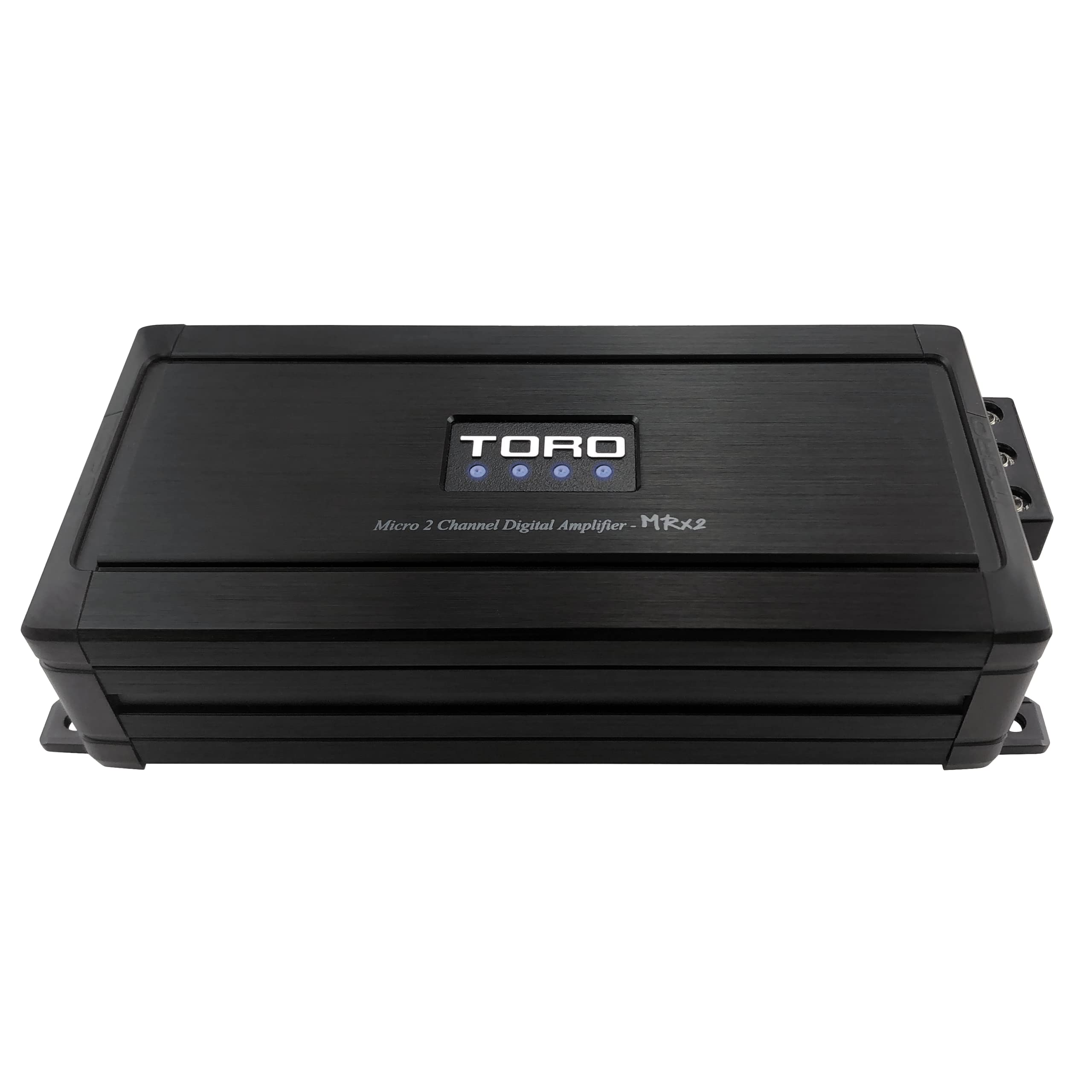 TORO TECH β MRx2, 110w x 2 RMS @ 4 Ohm β 150w x 2 RMS @ 2 Ohm Micro Sized Multi Channel Car Amplifier, Sound Quality Class D Design, Built-in Auto Sensing Turn-On, Full Range or Subwoofer Speaker