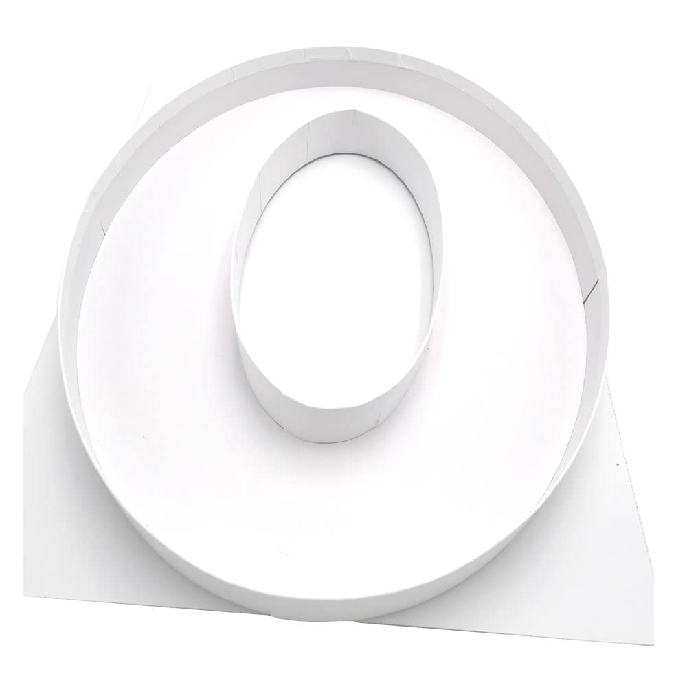 WENPACK 15" Large Fillable Cardboard Number Charcuterie Tray Paper Mache Sweet Cupcake Food Birthday Box (0)