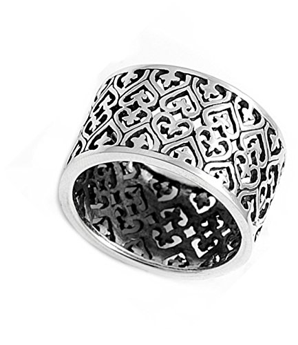 Sterling Silver Women's Heart Polished Fashion Ring Wholesale Band Size 8