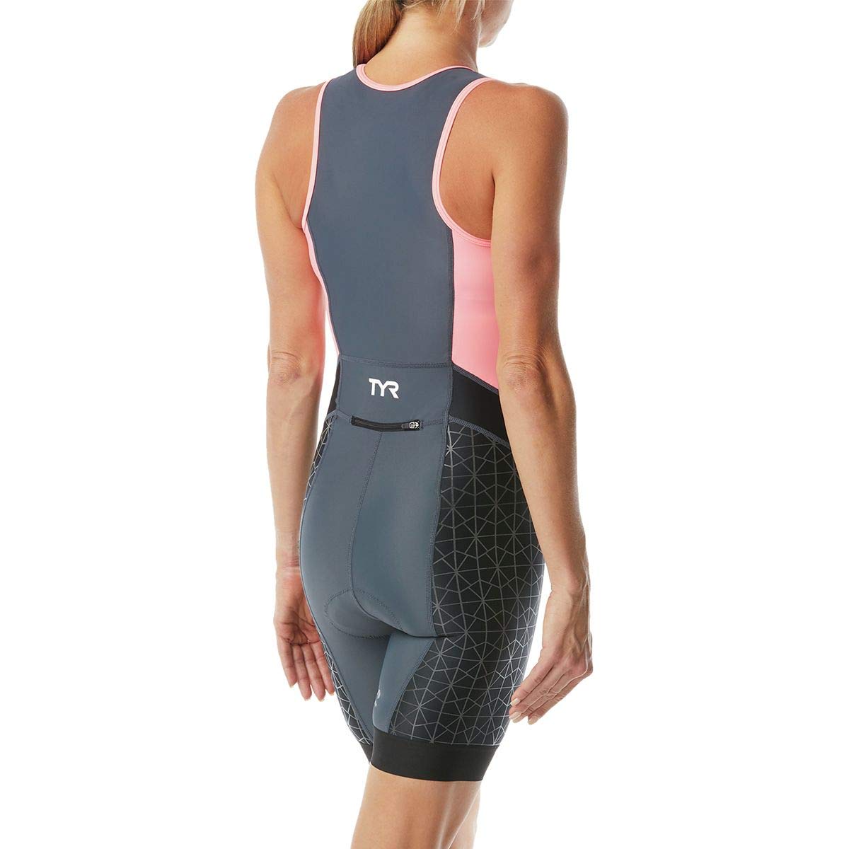 TYR TTSCOF6A194XS F Competitor Trisuit Grey/Coral XS