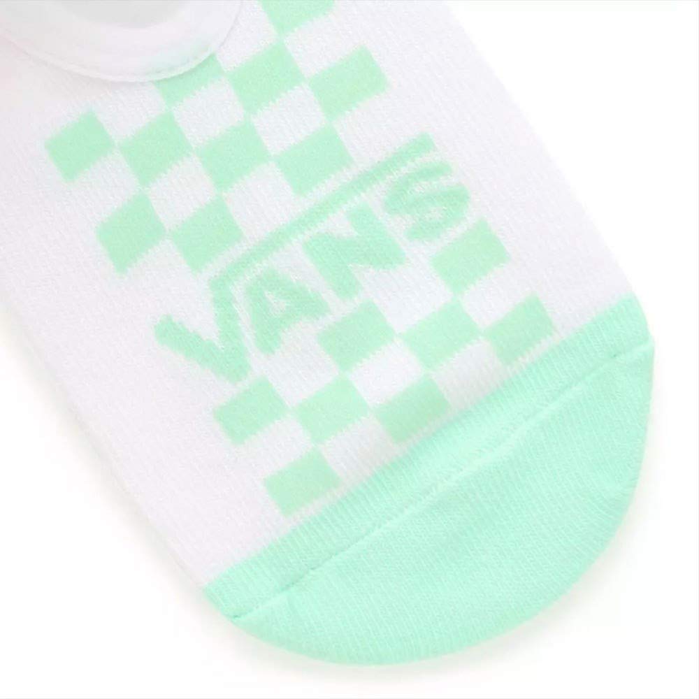 Vans - Rainy Day Check Canoodle No-Show Socks - 3 Pack - Women (7-10)