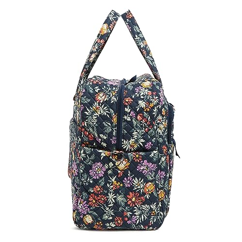 Vera Bradley Cotton Grand Weekender Travel Bag, Fresh-Cut Floral Green