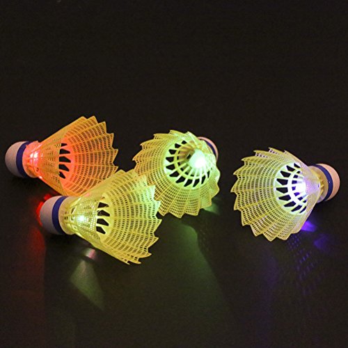WINOMO LED Badminton Shuttlecocks Lighting Birdies Shuttlecock for Indoor Outdoor Sports Activities 8PCS