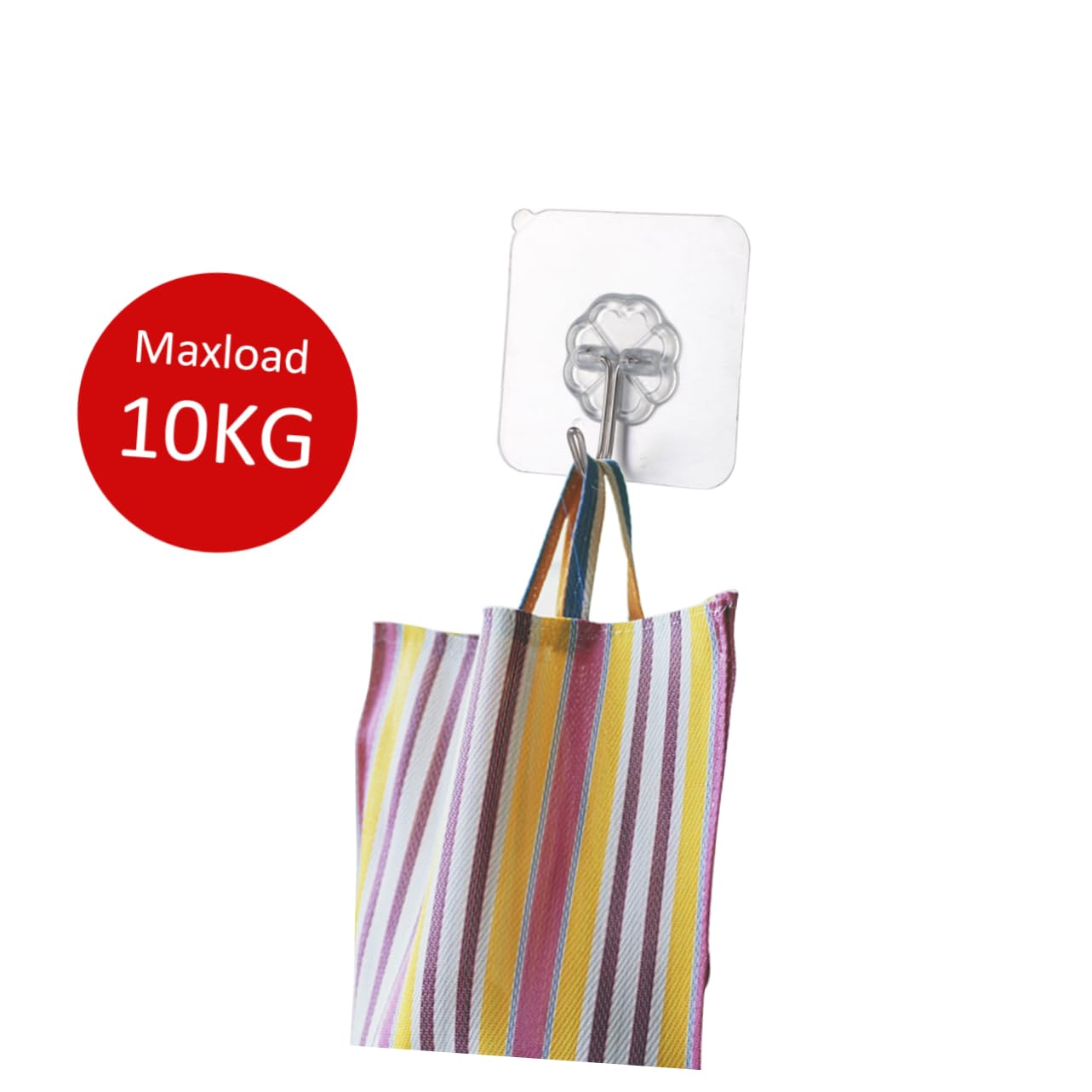 Zerodeko 10pcs Stick on Wall Hooks Self Adhesive Hooks Door Robe Hanger Towel Wall Mount Hook Adhesive Wall Hangers Sticky Hangers Wall Hangers Space Saving Entryway Wall Hooks Sucker