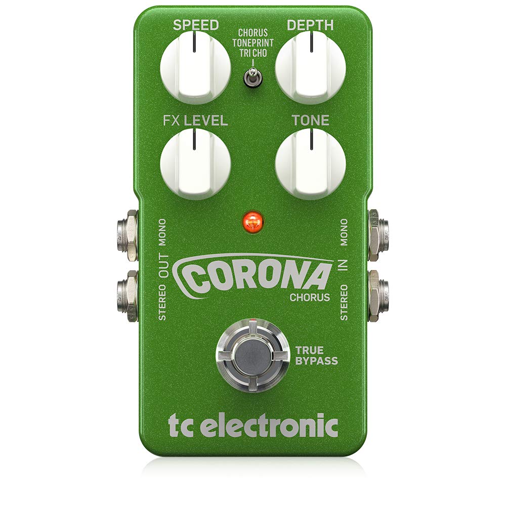 TC Electronic CORONA CHORUS TonePrint-Enabled Chorus Pedal with 2 Built-In Choruses, Tone Adjustment Control and Stereo I/O
