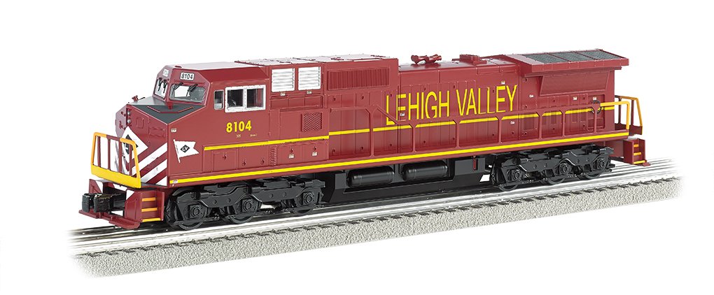 Williams by Bachmann GE Dash 9 Diesel - Lehigh Valley #8104 Train (O Scale)