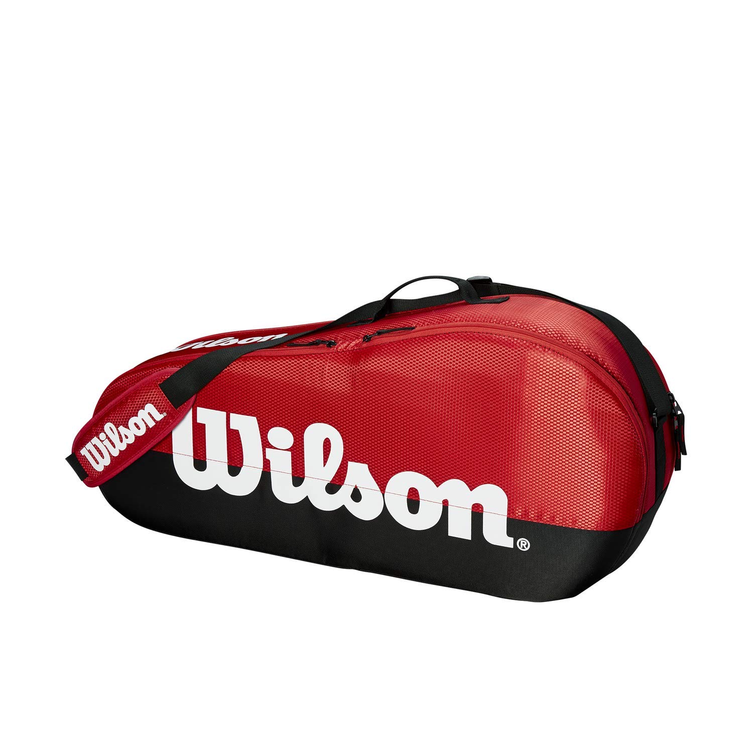 WILSON Team 1 Compartment Tennis Bag, Black/Red