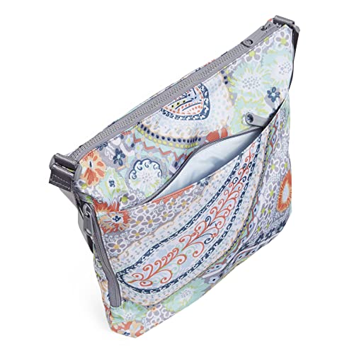 Vera Bradley Women's Recycled Lighten Up Reactive Hipster Crossbody Purse, Citrus Paisley, One Size