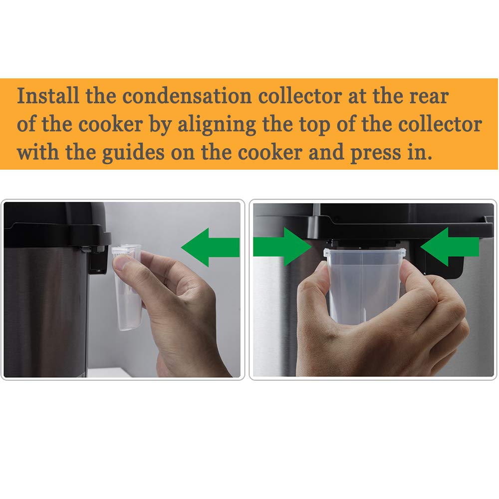 WishDirect Original Condensation Collector Compatible with Instant Pot 5, 6, 8 Quart Duo, Duo Plus, Ultra, Lux - 2 Pcs
