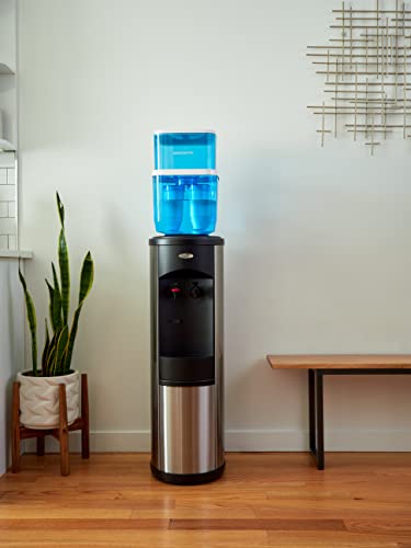 ZeroWater ZJ-004S, Refillable Filtered Water Cooler Jug, 5 Gallon Capacity, NSF Certified to Reduce Lead, Other Heavy Metals and PFOA/PFOS, Blue