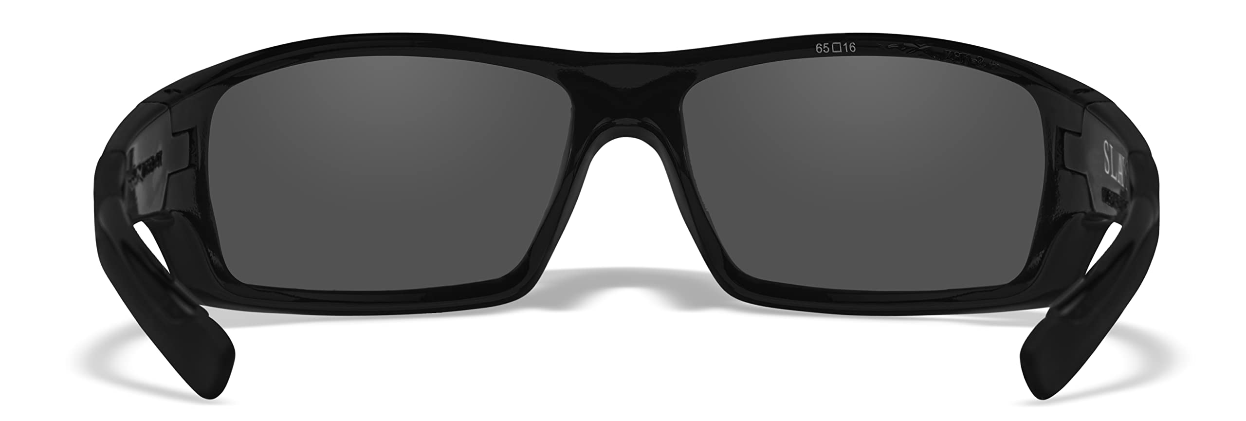 Wiley X Slay Sunglasses, Polarized Smoke Grey, Gloss Black