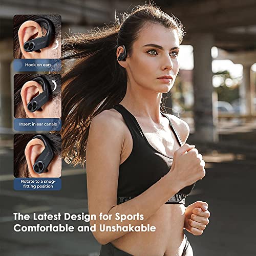XLEADER SoundAngel Sport3 Pro Wireless Bluetooth Sports Earbuds (Black-SP5)