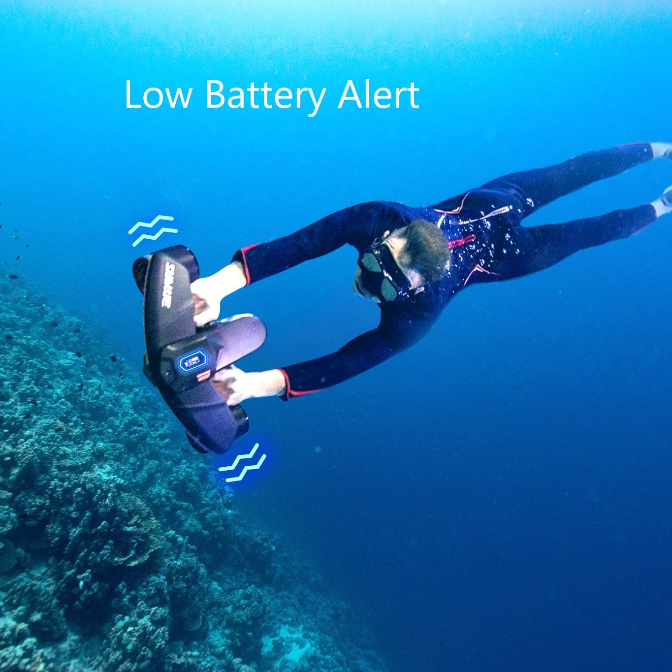 WINDEK SUBLUE Navbow Smart Underwater Scooter with Action Camera Mount OLED Display 40M Waterproof for Water Sports Swimming Pool & Diving & Snorkeling & Sea Adventures