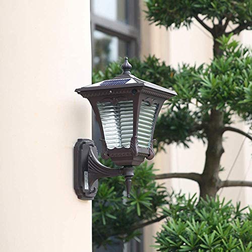 Zhangl Solar Wall Light Home Garden Light Outdoor Door Light Outdoor Wall Terrace Solar Light Waterproof Wall Sconce Wall Lantern