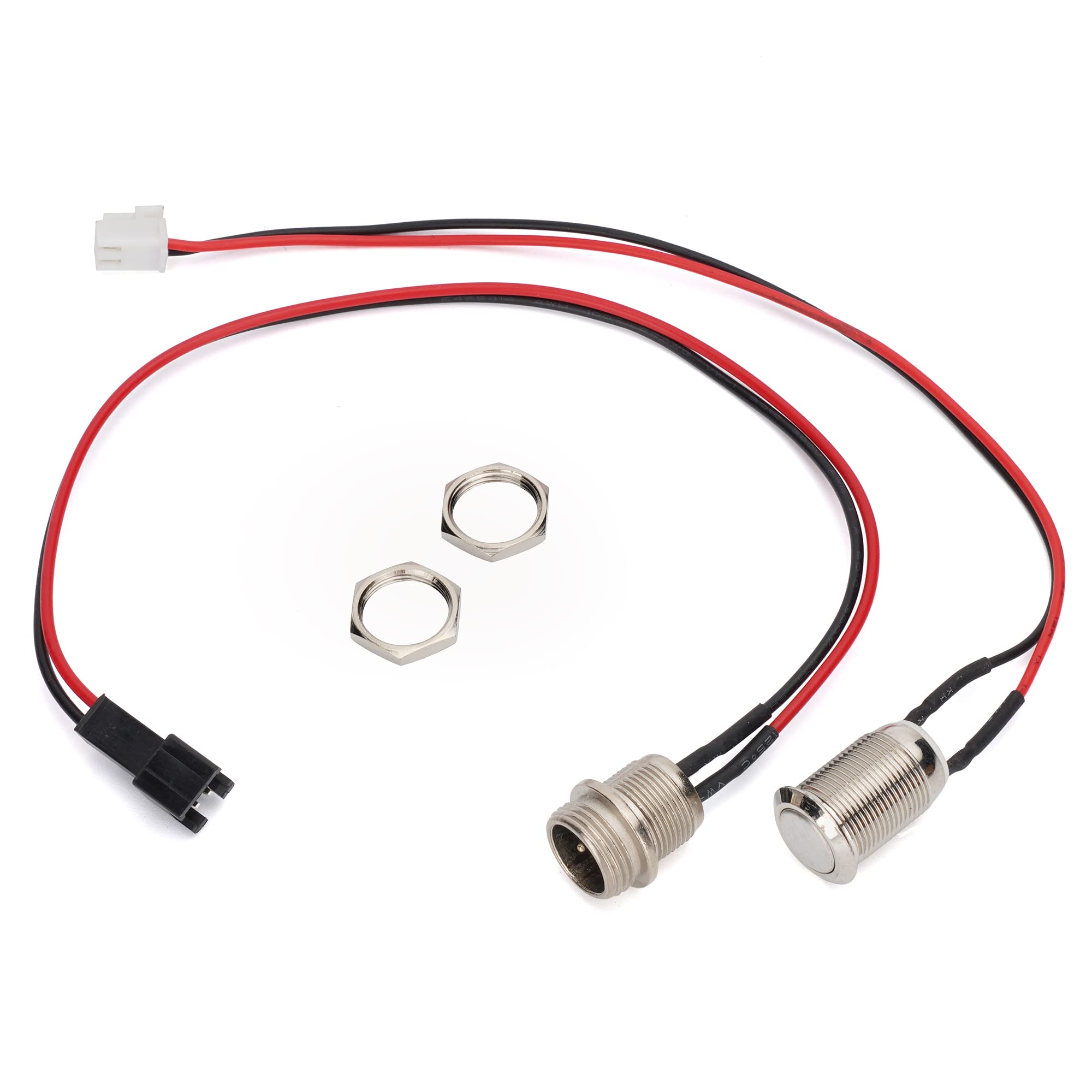WEIYINGSI Power Button Charging Port w/Cable Kit Replacement for Electric Smart Self-Balancing Scooter (2 Wire Version)